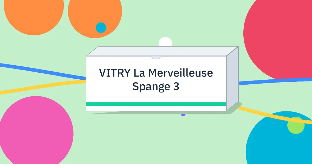 Symbolbild: Packung mit der Aufschrift VITRY La Merveilleuse Spange 3 (PZN 19066674) – Verfügbarkeit und Bezug in Apotheken in Frankfurt am Main