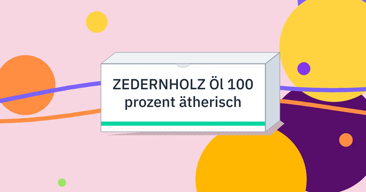 Symbolbild: Packung mit der Aufschrift ZEDERNHOLZ Öl 100 prozent ätherisch (PZN 07205142) – Verfügbarkeit und Bezug in Apotheken in Frankfurt am Main