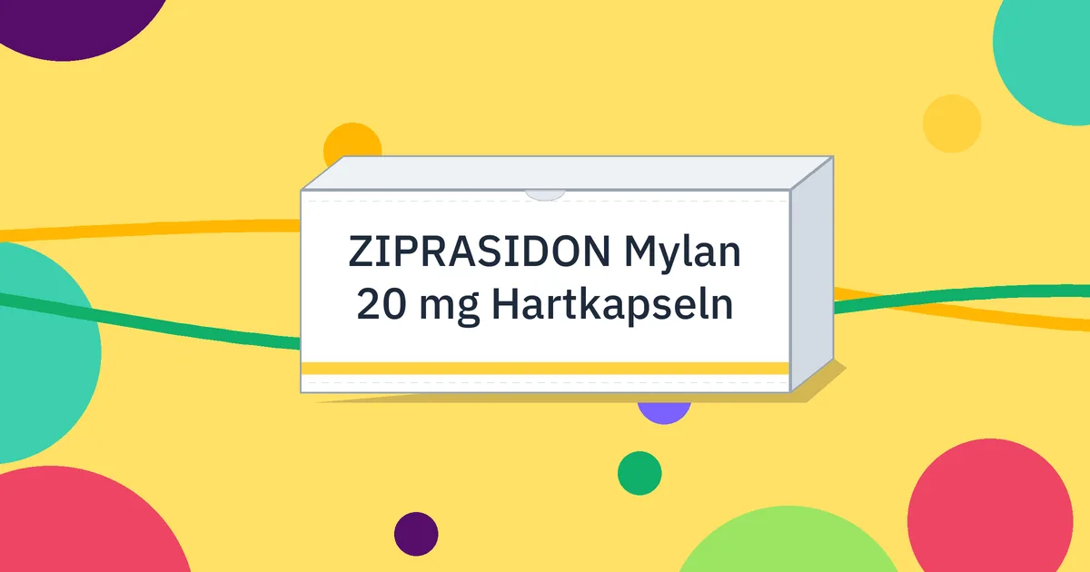 Symbolbild: Packung mit der Aufschrift ZIPRASIDON Mylan 20 mg Hartkapseln (PZN 03904096) – Verfügbarkeit und Bezug in Apotheken in Frankfurt am Main