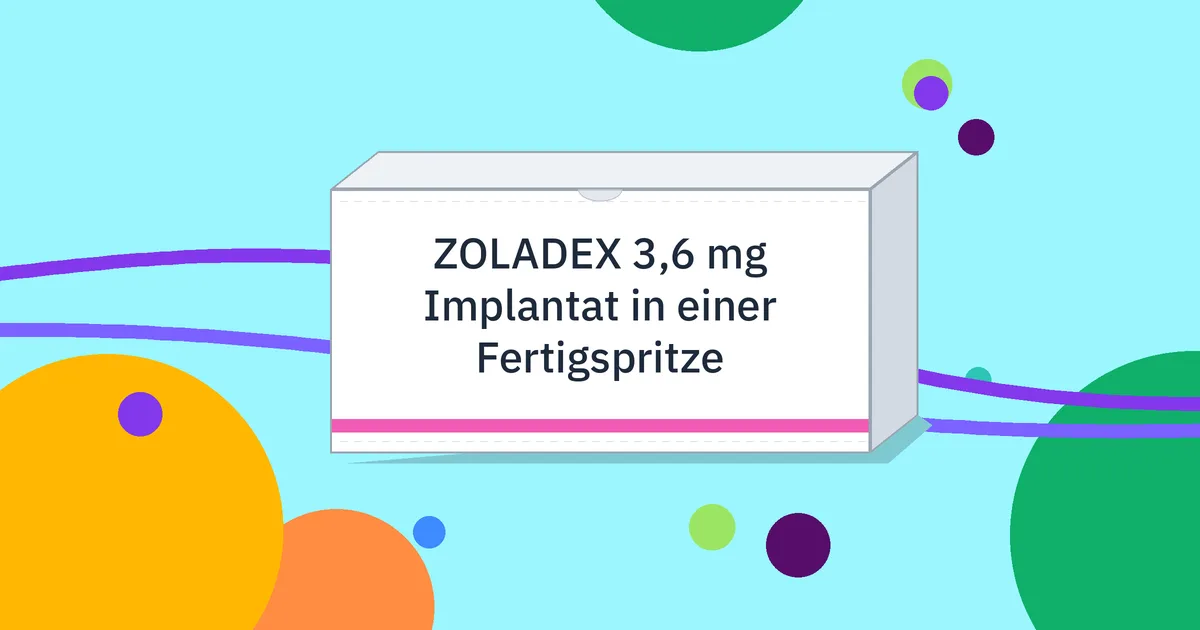 Symbolbild: Packung mit der Aufschrift ZOLADEX 3,6 mg Implantat in einer Fertigspritze (PZN 11182783) – Verfügbarkeit und Bezug in Apotheken in Frankfurt am Main