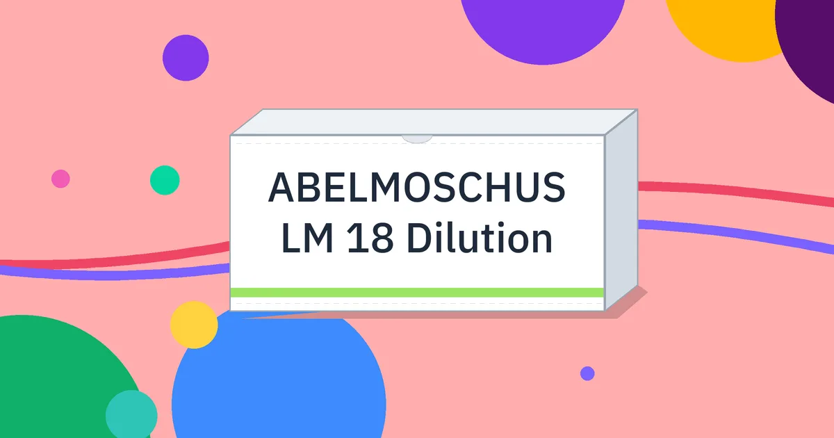 Symbolbild: Packung mit der Aufschrift ABELMOSCHUS LM 18 Dilution (PZN 12750261) – Verfügbarkeit und Bezug in Apotheken in Frankfurt am Main