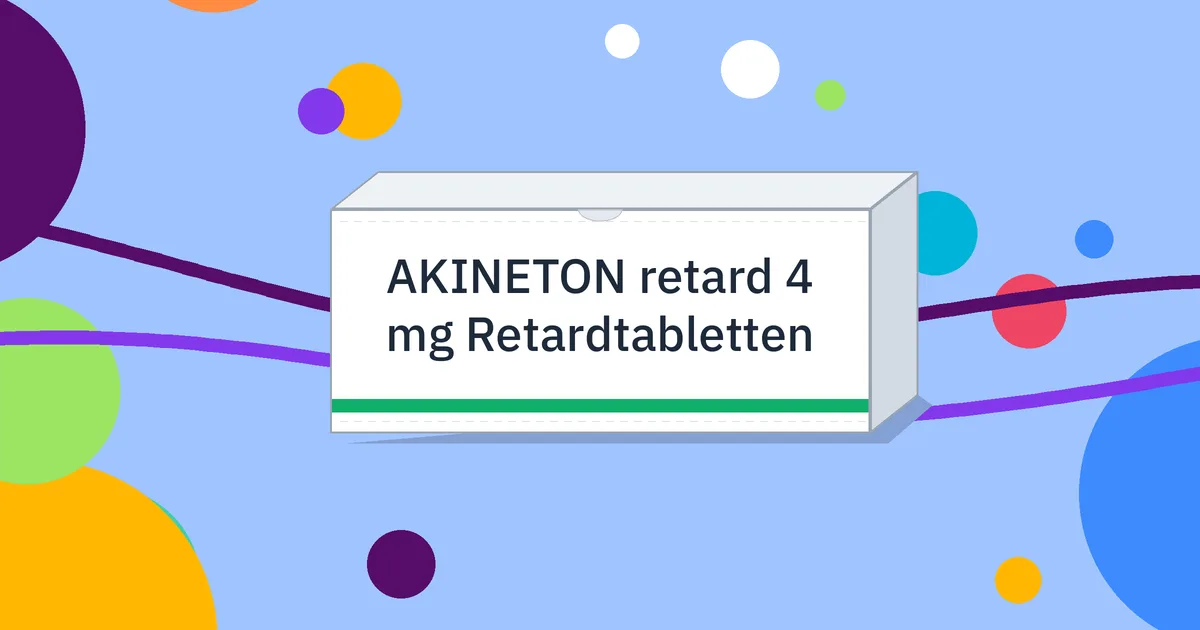 Symbolbild: Packung mit der Aufschrift AKINETON retard 4 mg Retardtabletten (PZN 02127207) – Verfügbarkeit und Bezug in Apotheken in Frankfurt am Main