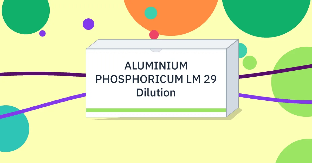 Symbolbild: Packung mit der Aufschrift ALUMINIUM PHOSPHORICUM LM 29 Dilution (PZN 13317365) – Verfügbarkeit und Bezug in Apotheken in Frankfurt am Main