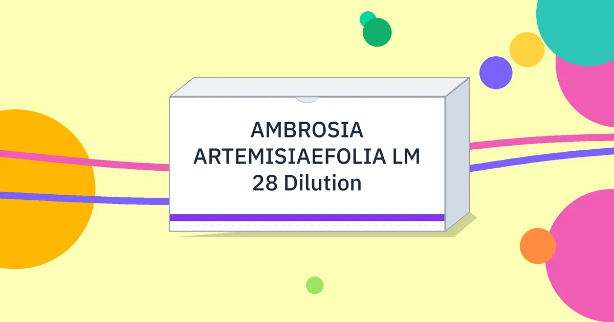 Symbolbild: Packung mit der Aufschrift AMBROSIA ARTEMISIAEFOLIA LM 28 Dilution (PZN 13318270) – Verfügbarkeit und Bezug in Apotheken in Frankfurt am Main