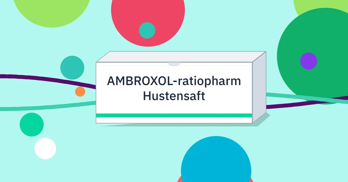 Symbolbild: Packung mit der Aufschrift AMBROXOL-ratiopharm Hustensaft (PZN 00563111) – Verfügbarkeit und Bezug in Apotheken in Frankfurt am Main