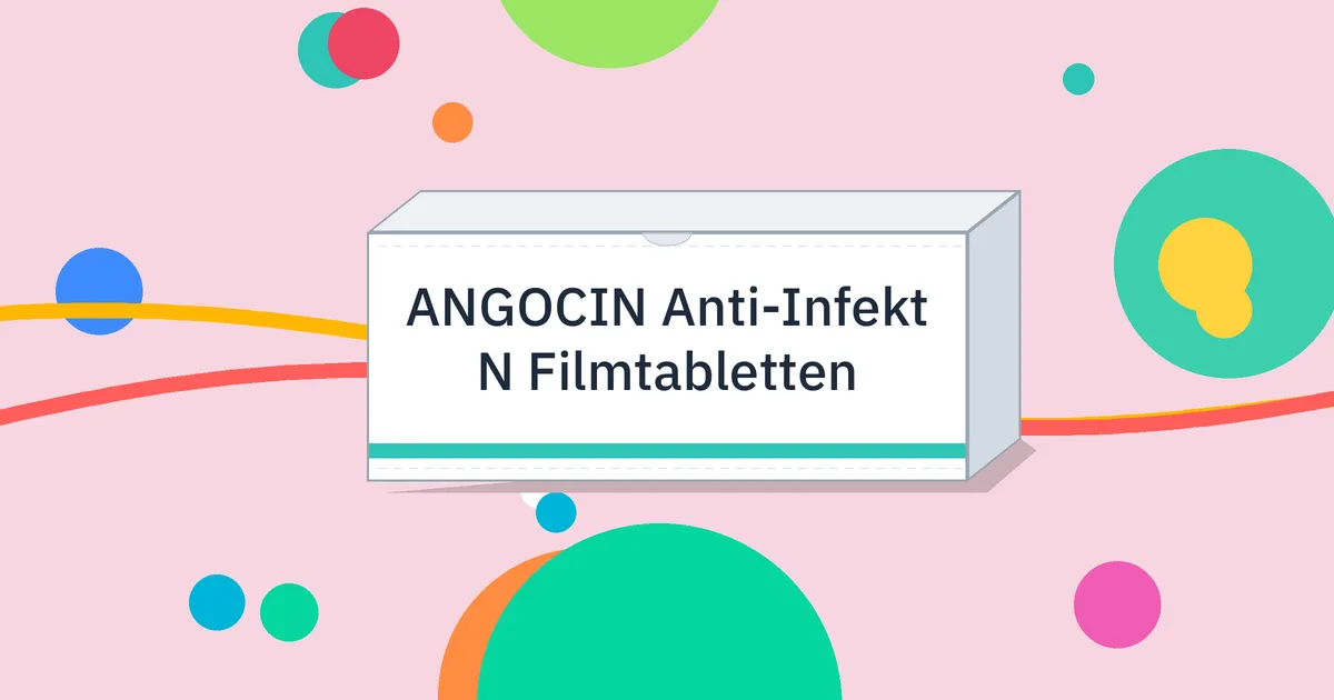 Symbolbild: Packung mit der Aufschrift ANGOCIN Anti-Infekt N Filmtabletten (PZN 06892910) – Verfügbarkeit und Bezug in Apotheken in Frankfurt am Main