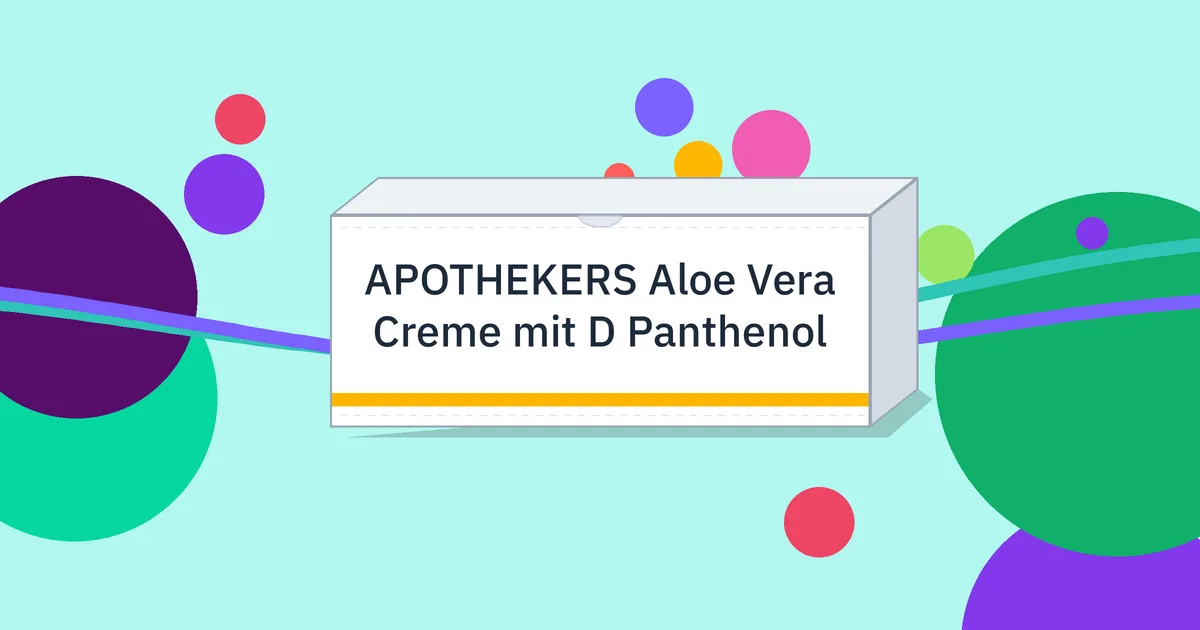 Symbolbild: Packung mit der Aufschrift APOTHEKERS Aloe Vera Creme mit D Panthenol (PZN 15421718) – Verfügbarkeit und Bezug in Apotheken in Frankfurt am Main