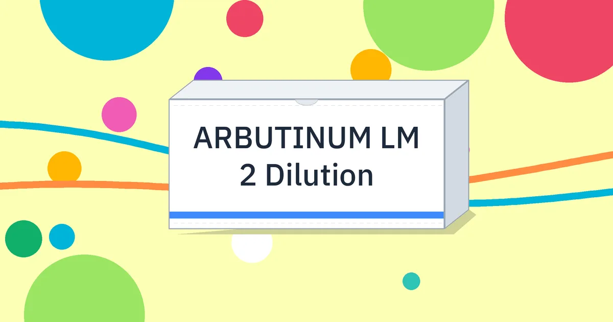 Symbolbild: Packung mit der Aufschrift ARBUTINUM LM 2 Dilution (PZN 13386366) – Verfügbarkeit und Bezug in Apotheken in Frankfurt am Main