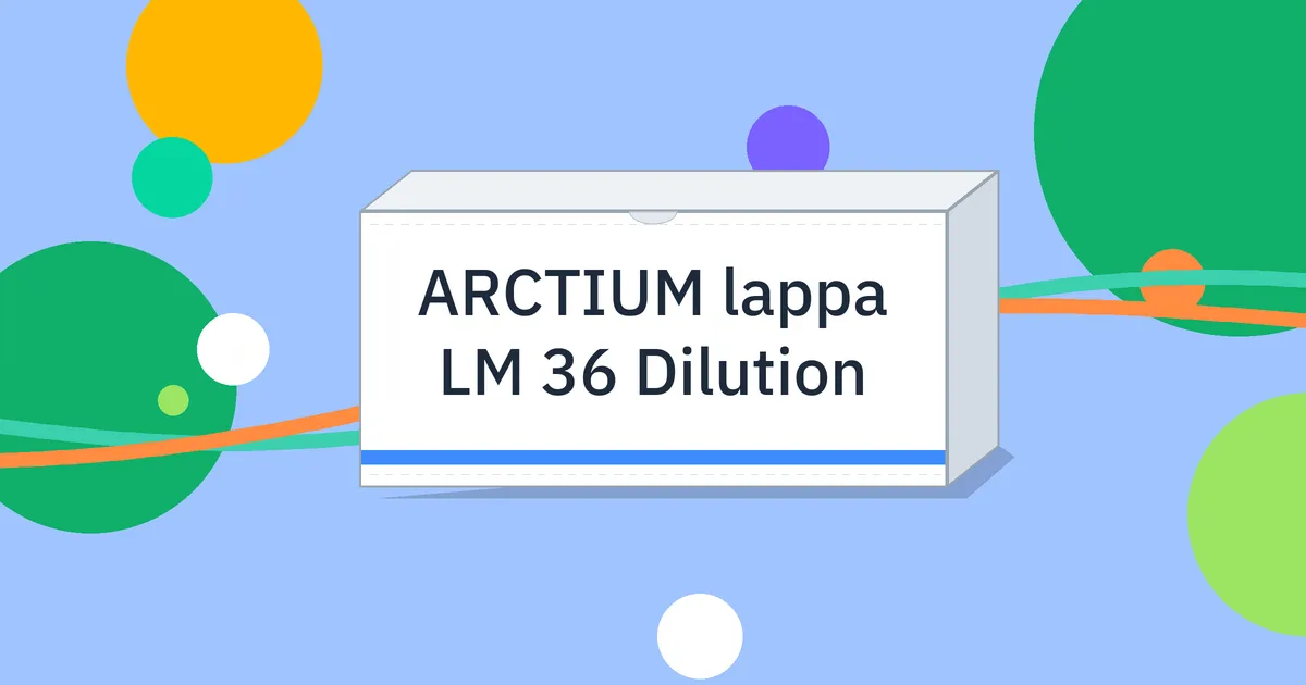 Symbolbild: Packung mit der Aufschrift ARCTIUM lappa LM 36 Dilution (PZN 13387986) – Verfügbarkeit und Bezug in Apotheken in Frankfurt am Main