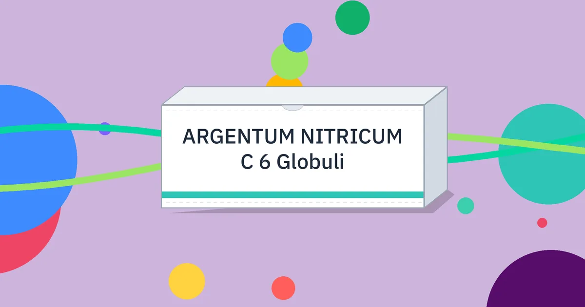 Symbolbild: Packung mit der Aufschrift ARGENTUM NITRICUM C 6 Globuli (PZN 16669142) – Verfügbarkeit und Bezug in Apotheken in Frankfurt am Main