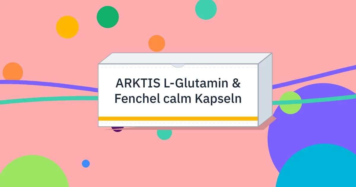 Symbolbild: Packung mit der Aufschrift ARKTIS L-Glutamin & Fenchel calm Kapseln (PZN 16024362) – Verfügbarkeit und Bezug in Apotheken in Frankfurt am Main