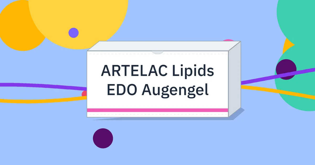 Symbolbild: Packung mit der Aufschrift ARTELAC Lipids EDO Augengel (PZN 07707062) – Verfügbarkeit und Bezug in Apotheken in Frankfurt am Main