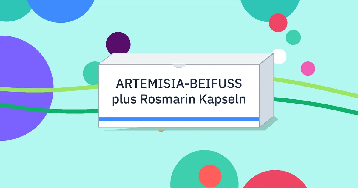 Symbolbild: Packung mit der Aufschrift ARTEMISIA-BEIFUSS plus Rosmarin Kapseln (PZN 18724477) – Verfügbarkeit und Bezug in Apotheken in Frankfurt am Main