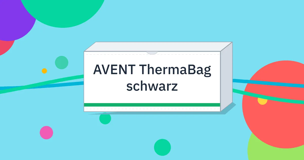 Symbolbild: Packung mit der Aufschrift AVENT ThermaBag schwarz (PZN 11381005) – Verfügbarkeit und Bezug in Apotheken in Frankfurt am Main