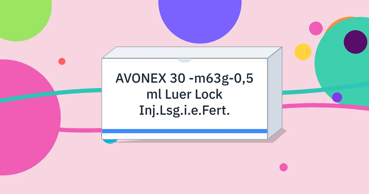 Symbolbild: Packung mit der Aufschrift AVONEX 30 -m63g-0,5 ml Luer Lock Inj.Lsg.i.e.Fert. (PZN 05451196) – Verfügbarkeit und Bezug in Apotheken in Frankfurt am Main