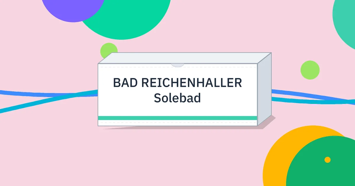 Symbolbild: Packung mit der Aufschrift BAD REICHENHALLER Solebad (PZN 06903890) – Verfügbarkeit und Bezug in Apotheken in Frankfurt am Main