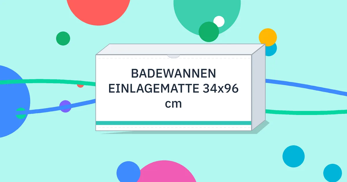 Symbolbild: Packung mit der Aufschrift BADEWANNEN EINLAGEMATTE 34x96 cm (PZN 00816500) – Verfügbarkeit und Bezug in Apotheken in Frankfurt am Main