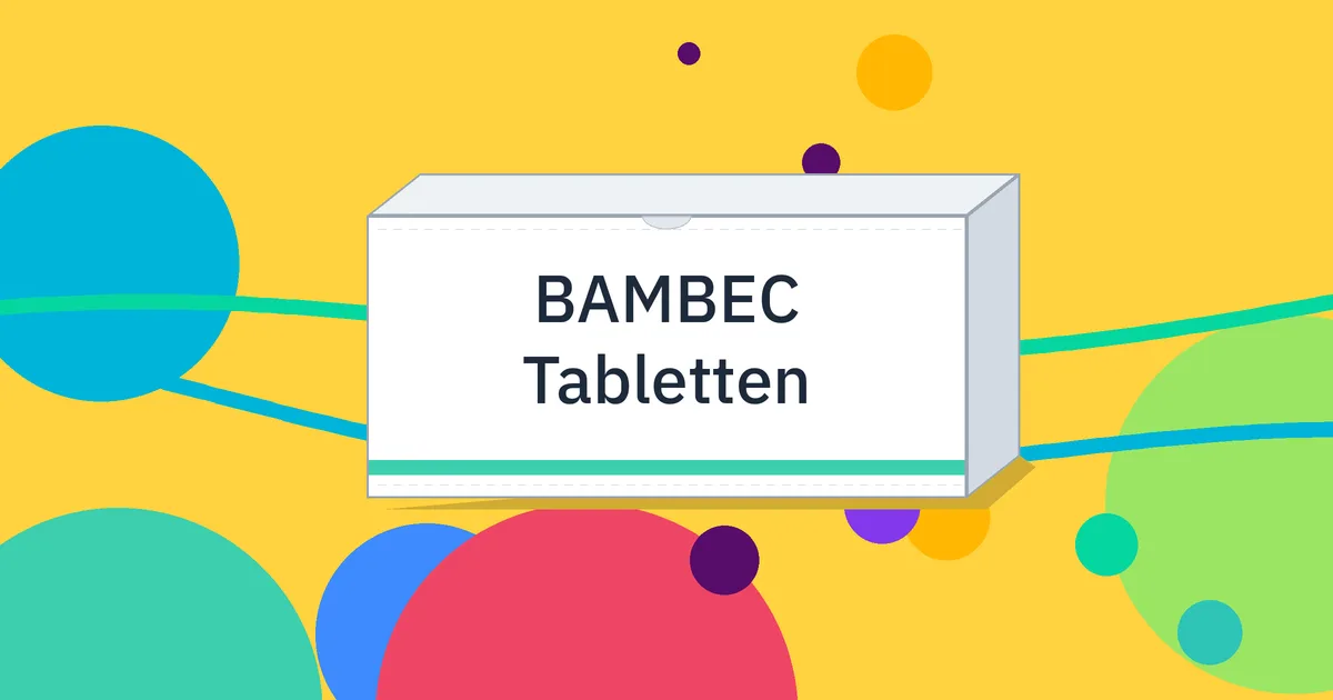 Symbolbild: Packung mit der Aufschrift BAMBEC Tabletten (PZN 07379008) – Verfügbarkeit und Bezug in Apotheken in Frankfurt am Main