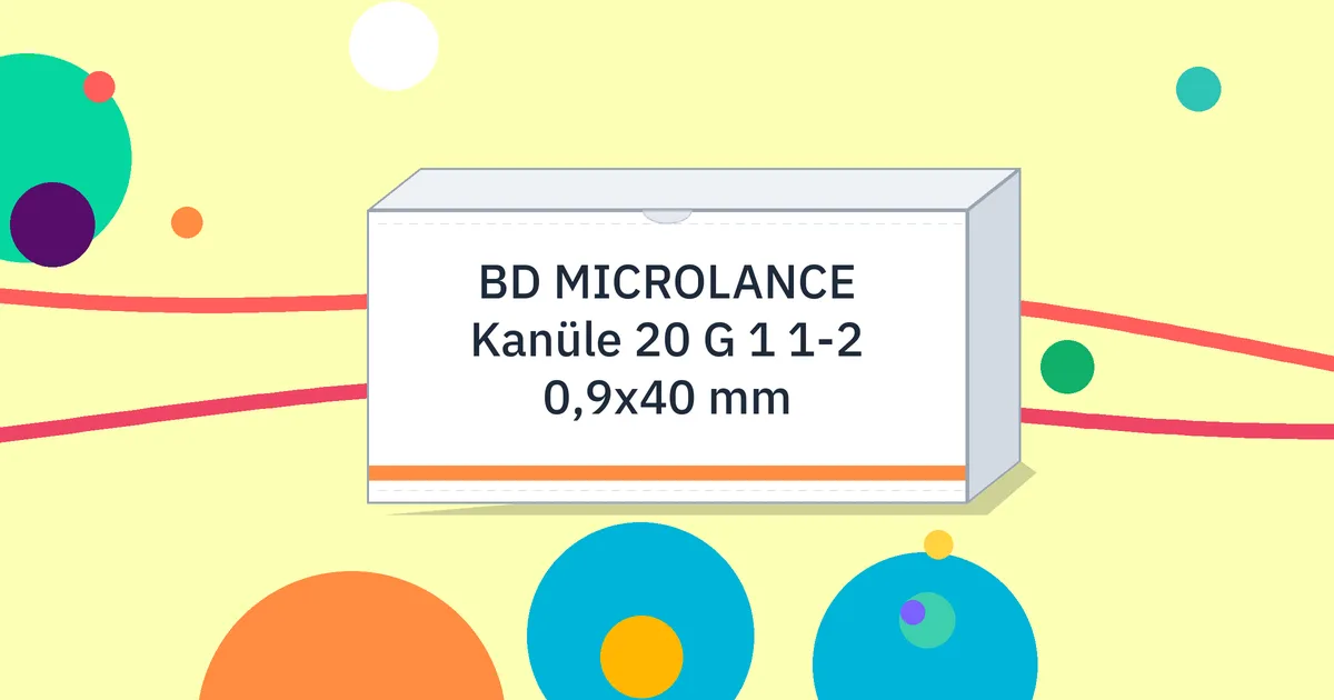 Symbolbild: Packung mit der Aufschrift BD MICROLANCE Kanüle 20 G 1 1-2 0,9x40 mm (PZN 03086924) – Verfügbarkeit und Bezug in Apotheken in Frankfurt am Main