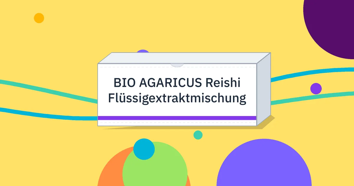 Symbolbild: Packung mit der Aufschrift BIO AGARICUS Reishi Flüssigextraktmischung (PZN 19237029) – Verfügbarkeit und Bezug in Apotheken in Frankfurt am Main