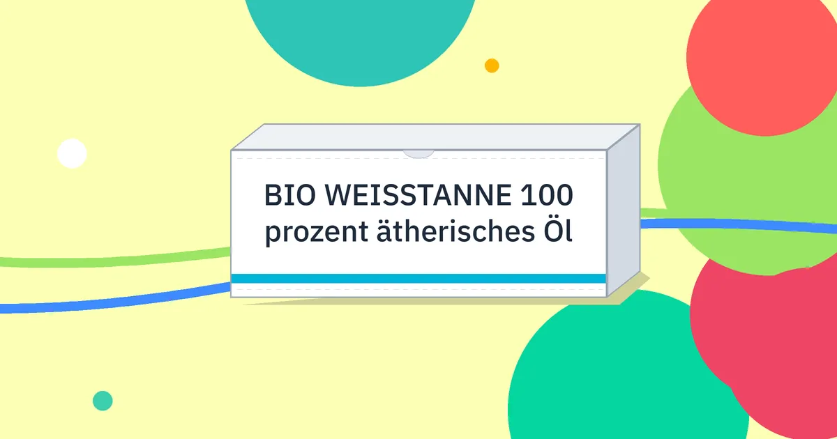 Symbolbild: Packung mit der Aufschrift BIO WEISSTANNE 100 prozent ätherisches Öl (PZN 18073666) – Verfügbarkeit und Bezug in Apotheken in Frankfurt am Main
