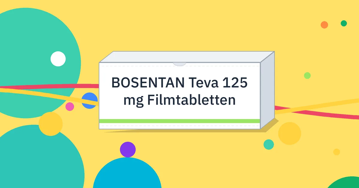 Symbolbild: Packung mit der Aufschrift BOSENTAN Teva 125 mg Filmtabletten (PZN 20217977) – Verfügbarkeit und Bezug in Apotheken in Frankfurt am Main