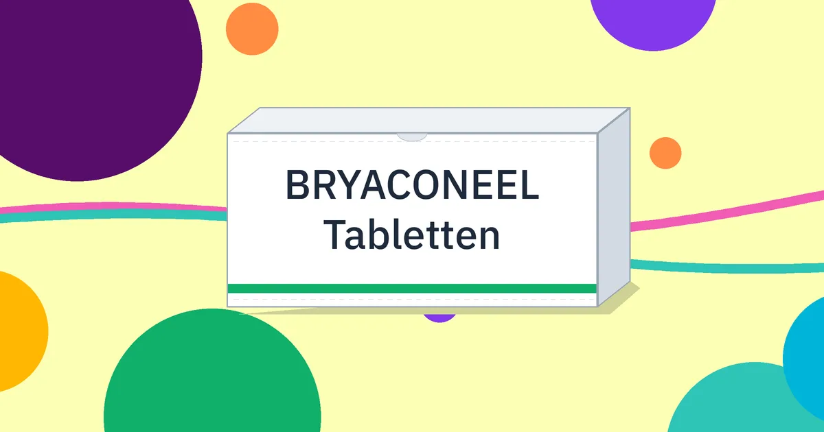 Symbolbild: Packung mit der Aufschrift BRYACONEEL Tabletten (PZN 00159249) – Verfügbarkeit und Bezug in Apotheken in Frankfurt am Main