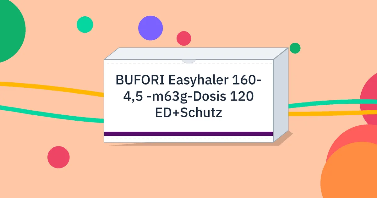 Symbolbild: Packung mit der Aufschrift BUFORI Easyhaler 160-4,5 -m63g-Dosis 120 ED+Schutz (PZN 12484210) – Verfügbarkeit und Bezug in Apotheken in Frankfurt am Main