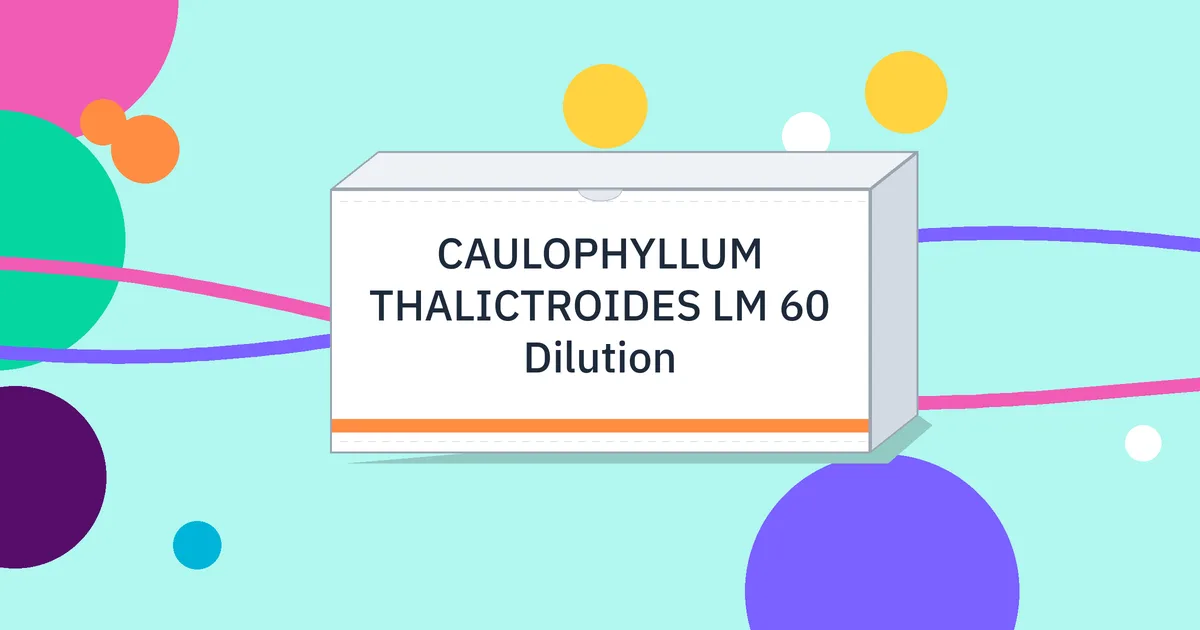 Symbolbild: Packung mit der Aufschrift CAULOPHYLLUM THALICTROIDES LM 60 Dilution (PZN 13435001) – Verfügbarkeit und Bezug in Apotheken in Frankfurt am Main