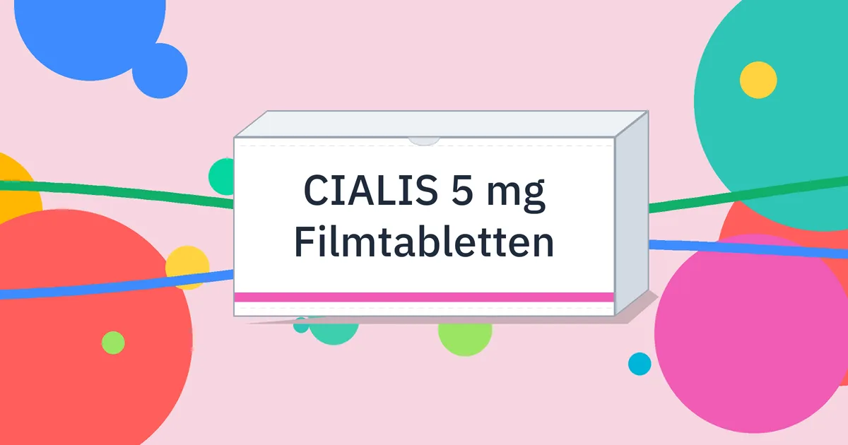 Symbolbild: Packung mit der Aufschrift CIALIS 5 mg Filmtabletten (PZN 18849730) – Verfügbarkeit und Bezug in Apotheken in Frankfurt am Main
