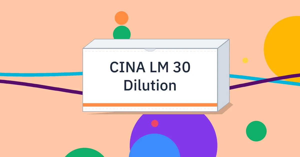 Symbolbild: Packung mit der Aufschrift CINA LM 30 Dilution (PZN 09430624) – Verfügbarkeit und Bezug in Apotheken in Frankfurt am Main
