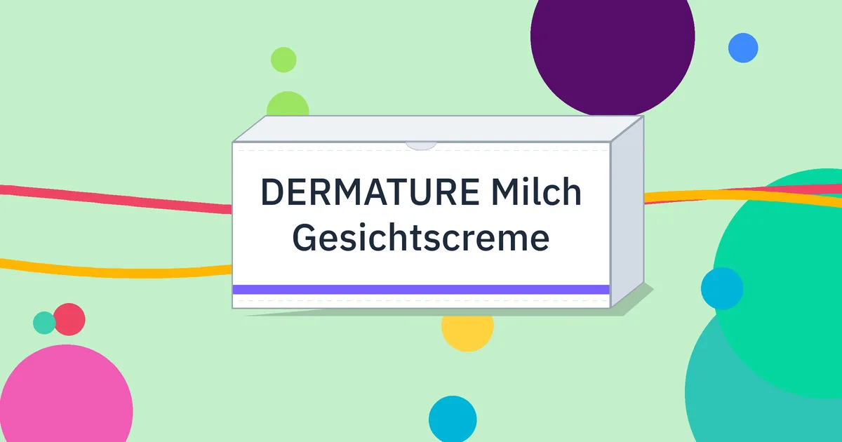 Symbolbild: Packung mit der Aufschrift DERMATURE Milch Gesichtscreme (PZN 16510588) – Verfügbarkeit und Bezug in Apotheken in Frankfurt am Main