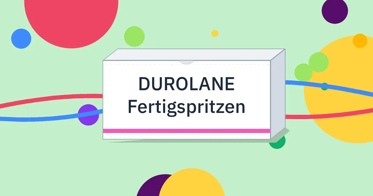Symbolbild: Packung mit der Aufschrift DUROLANE Fertigspritzen (PZN 20162087) – Verfügbarkeit und Bezug in Apotheken in Frankfurt am Main