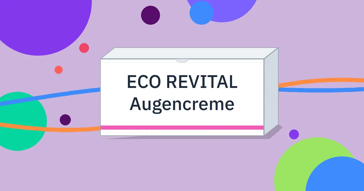 Symbolbild: Packung mit der Aufschrift ECO REVITAL Augencreme (PZN 18062585) – Verfügbarkeit und Bezug in Apotheken in Frankfurt am Main