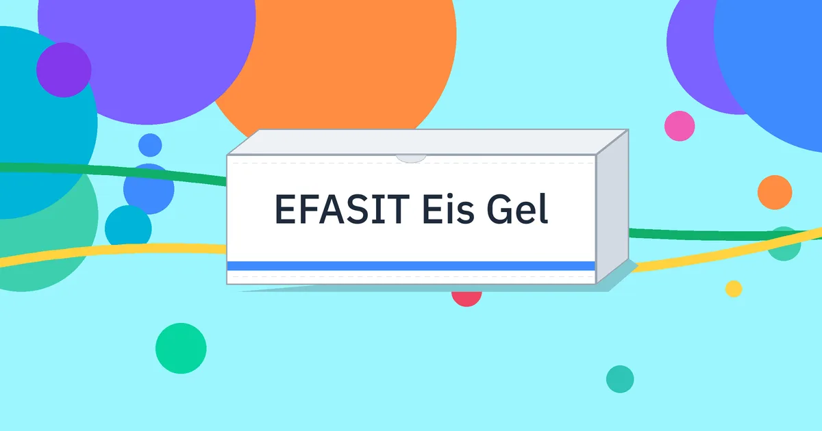 Symbolbild: Packung mit der Aufschrift EFASIT Eis Gel (PZN 18319179) – Verfügbarkeit und Bezug in Apotheken in Frankfurt am Main