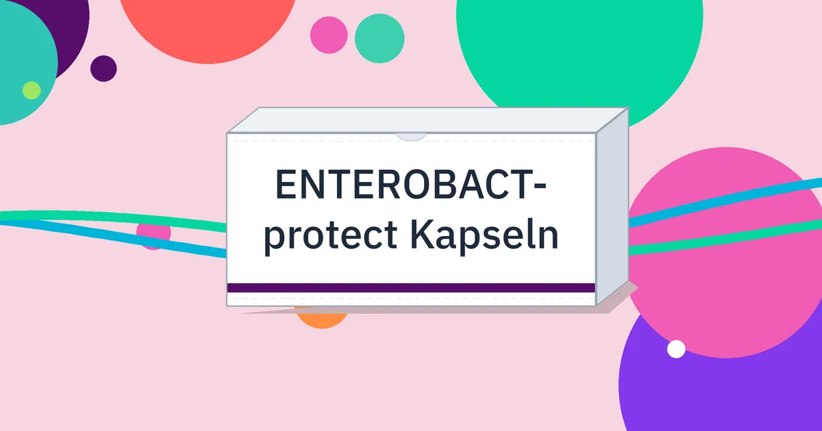 Symbolbild: Packung mit der Aufschrift ENTEROBACT-protect Kapseln (PZN 03028105) – Verfügbarkeit und Bezug in Apotheken in Frankfurt am Main