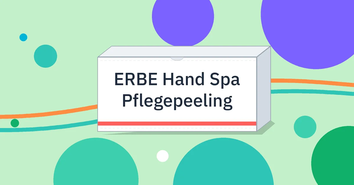 Symbolbild: Packung mit der Aufschrift ERBE Hand Spa Pflegepeeling (PZN 02888455) – Verfügbarkeit und Bezug in Apotheken in Frankfurt am Main