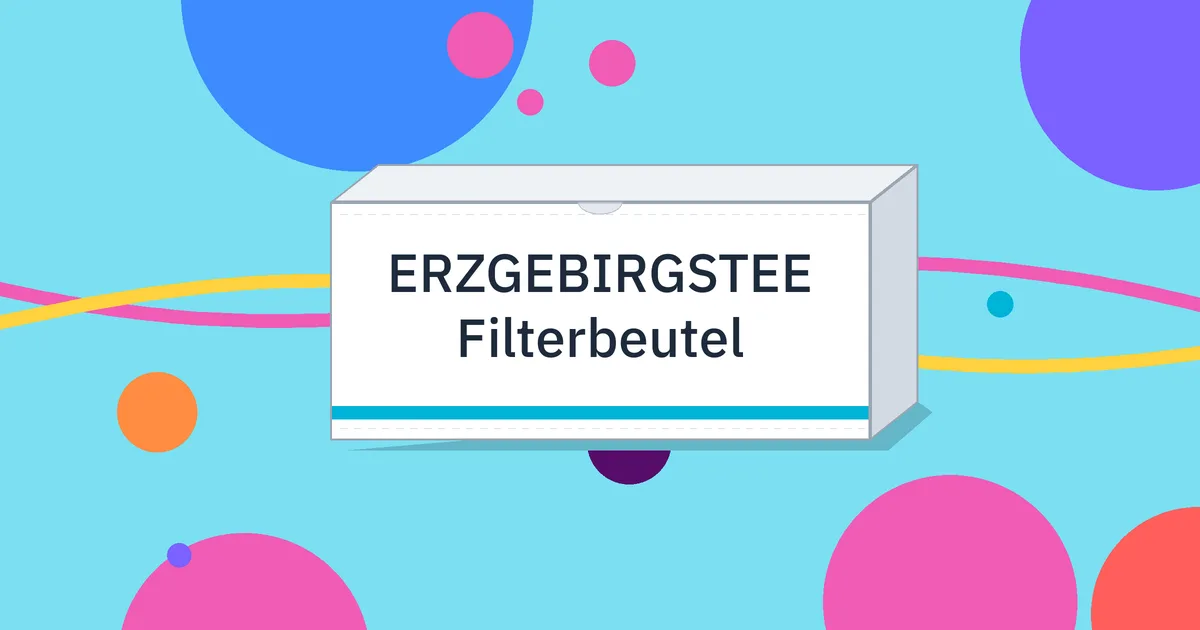 Symbolbild: Packung mit der Aufschrift ERZGEBIRGSTEE Filterbeutel (PZN 06862599) – Verfügbarkeit und Bezug in Apotheken in Frankfurt am Main