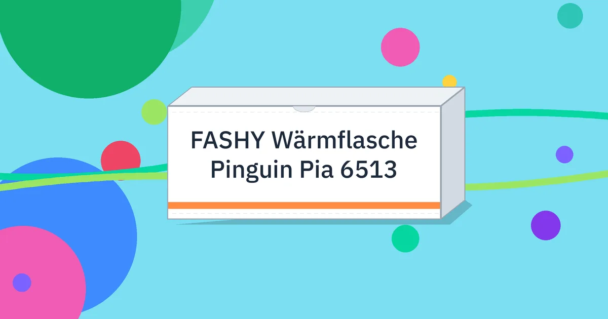Symbolbild: Packung mit der Aufschrift FASHY Wärmflasche Pinguin Pia 6513 (PZN 10380788) – Verfügbarkeit und Bezug in Apotheken in Frankfurt am Main