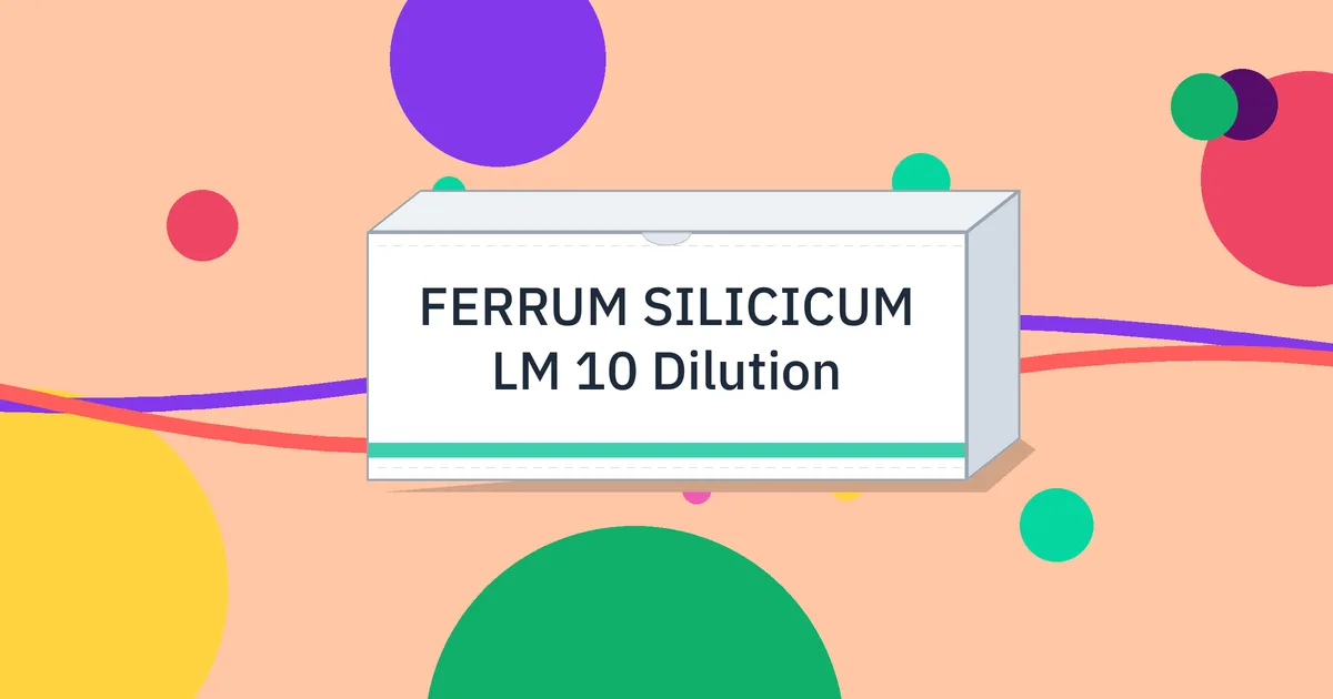 Symbolbild: Packung mit der Aufschrift FERRUM SILICICUM LM 10 Dilution (PZN 12853009) – Verfügbarkeit und Bezug in Apotheken in Frankfurt am Main
