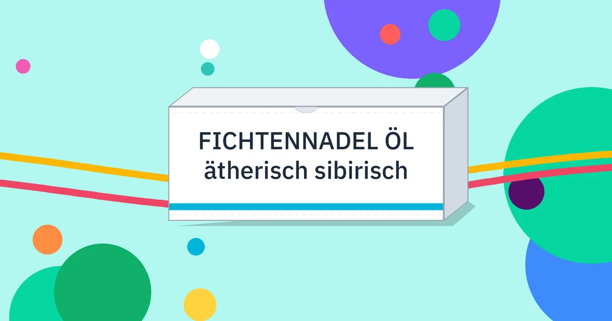 Symbolbild: Packung mit der Aufschrift FICHTENNADEL ÖL ätherisch sibirisch (PZN 17157220) – Verfügbarkeit und Bezug in Apotheken in Frankfurt am Main
