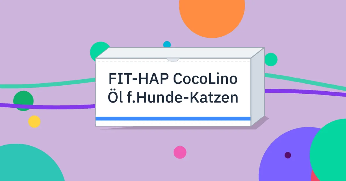 Symbolbild: Packung mit der Aufschrift FIT-HAP CocoLino Öl f.Hunde-Katzen (PZN 20185065) – Verfügbarkeit und Bezug in Apotheken in Frankfurt am Main