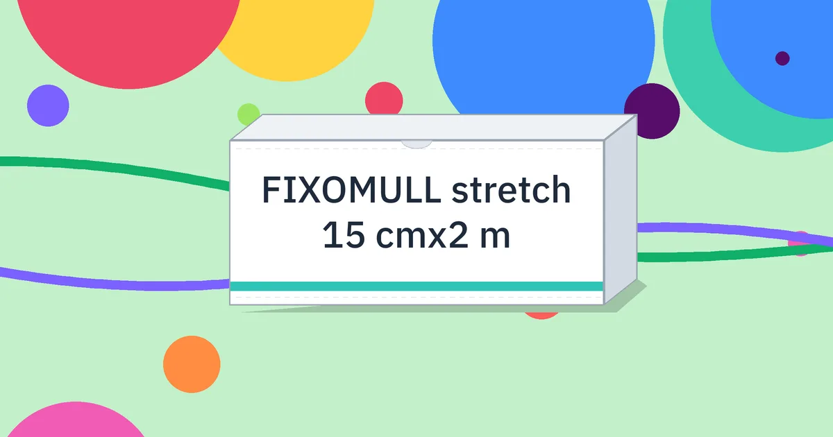 Symbolbild: Packung mit der Aufschrift FIXOMULL stretch 15 cmx2 m (PZN 02842594) – Verfügbarkeit und Bezug in Apotheken in Frankfurt am Main