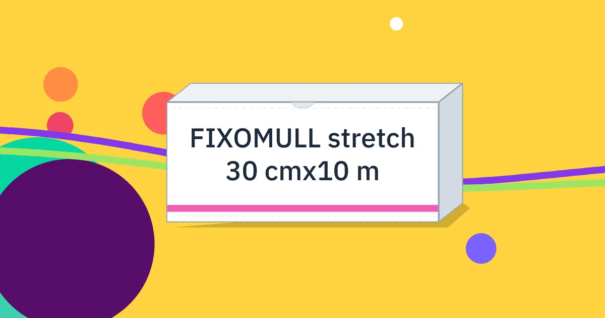 Symbolbild: Packung mit der Aufschrift FIXOMULL stretch 30 cmx10 m (PZN 04040752) – Verfügbarkeit und Bezug in Apotheken in Frankfurt am Main