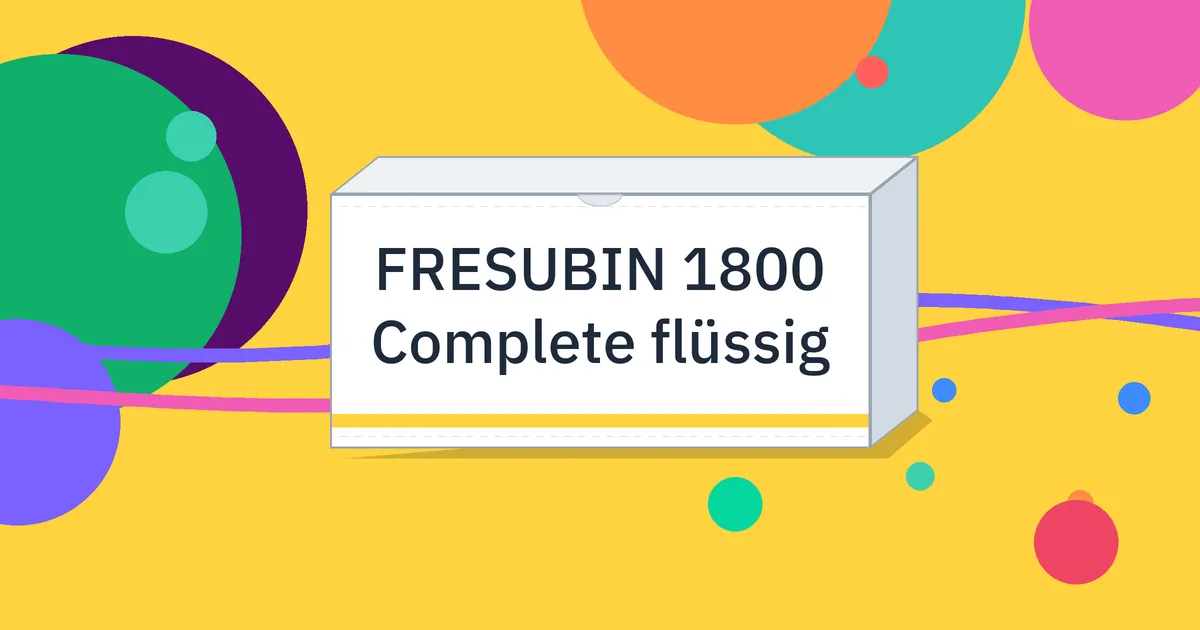 Symbolbild: Packung mit der Aufschrift FRESUBIN 1800 Complete flüssig (PZN 06973206) – Verfügbarkeit und Bezug in Apotheken in Frankfurt am Main