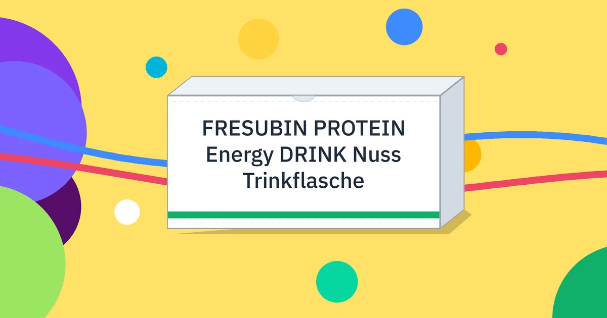 Symbolbild: Packung mit der Aufschrift FRESUBIN PROTEIN Energy DRINK Nuss Trinkflasche (PZN 00962816) – Verfügbarkeit und Bezug in Apotheken in Frankfurt am Main