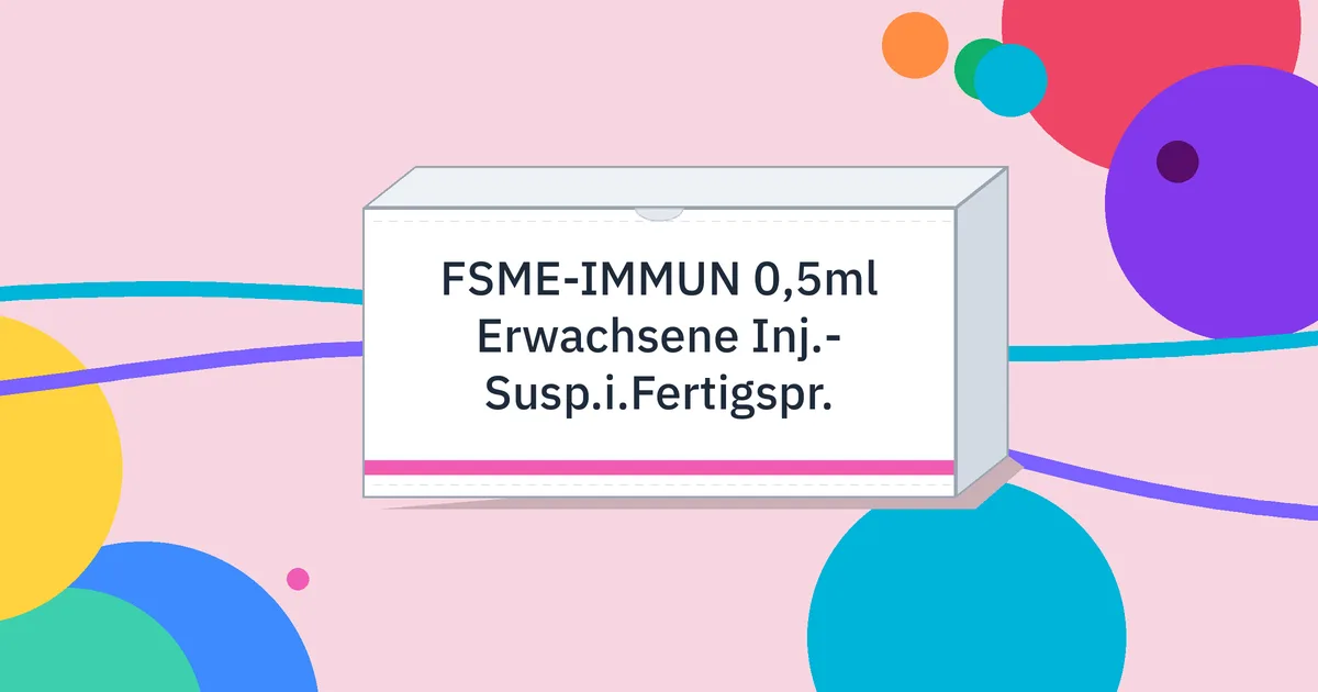 Symbolbild: Packung mit der Aufschrift FSME-IMMUN 0,5ml Erwachsene Inj.-Susp.i.Fertigspr. (PZN 20193082) – Verfügbarkeit und Bezug in Apotheken in Frankfurt am Main