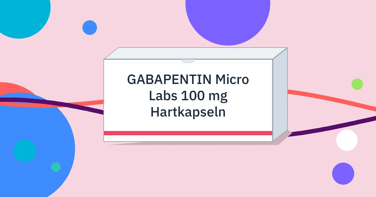 Symbolbild: Packung mit der Aufschrift GABAPENTIN Micro Labs 100 mg Hartkapseln (PZN 10517052) – Verfügbarkeit und Bezug in Apotheken in Frankfurt am Main