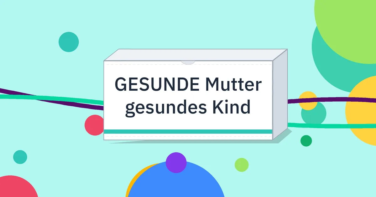 Symbolbild: Packung mit der Aufschrift GESUNDE Mutter gesundes Kind (PZN 00223792) – Verfügbarkeit und Bezug in Apotheken in Frankfurt am Main