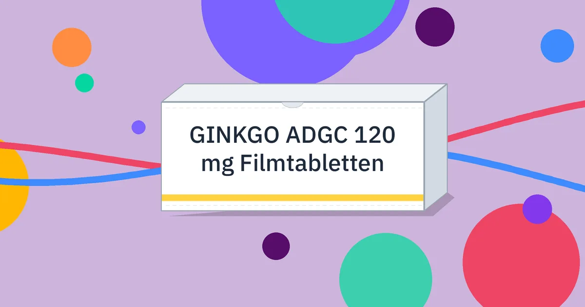 Symbolbild: Packung mit der Aufschrift GINKGO ADGC 120 mg Filmtabletten (PZN 13820414) – Verfügbarkeit und Bezug in Apotheken in Frankfurt am Main